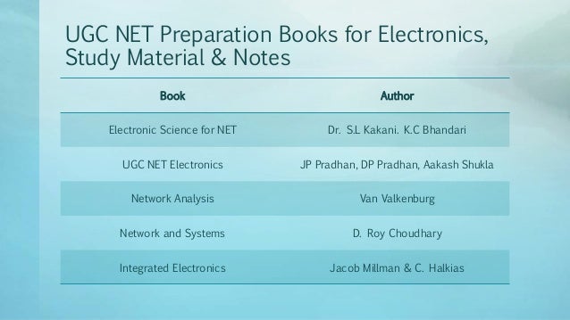 UGC NET Electronic Science Syllabus 2022 - Book & Previous Papers ...