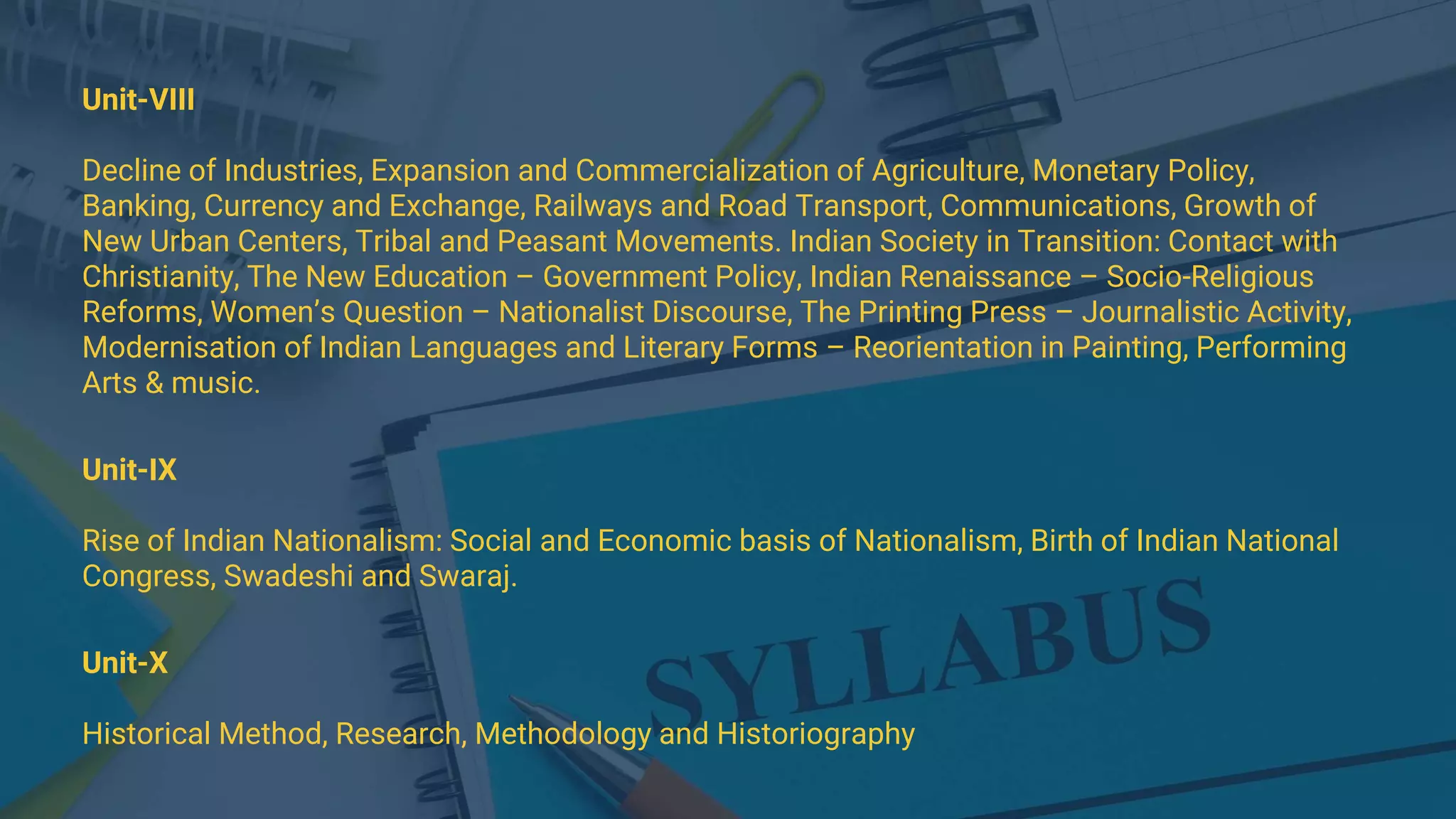 UGC NET History Syllabus 2022 | PPTX