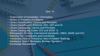 UGC NET Library Science Syllabus 2022 | PPTX