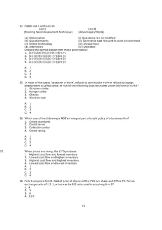 UGC NET Management Model Paper (Paper - 2) | DOCX