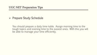 UGC NET Preparation Tips – Strategies to Crack the Exam! | PPTX