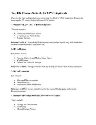 UG Courses with UPSC Program in Bangalore.docx