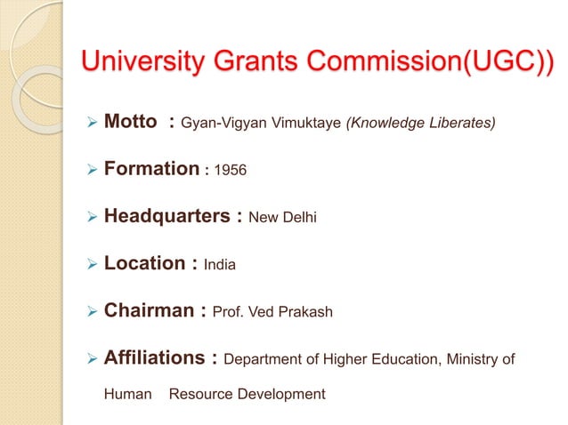 UGC Powerpoint presentation | PPSX