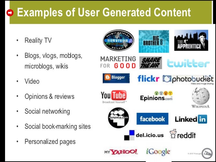 Leveraging User Generated Content