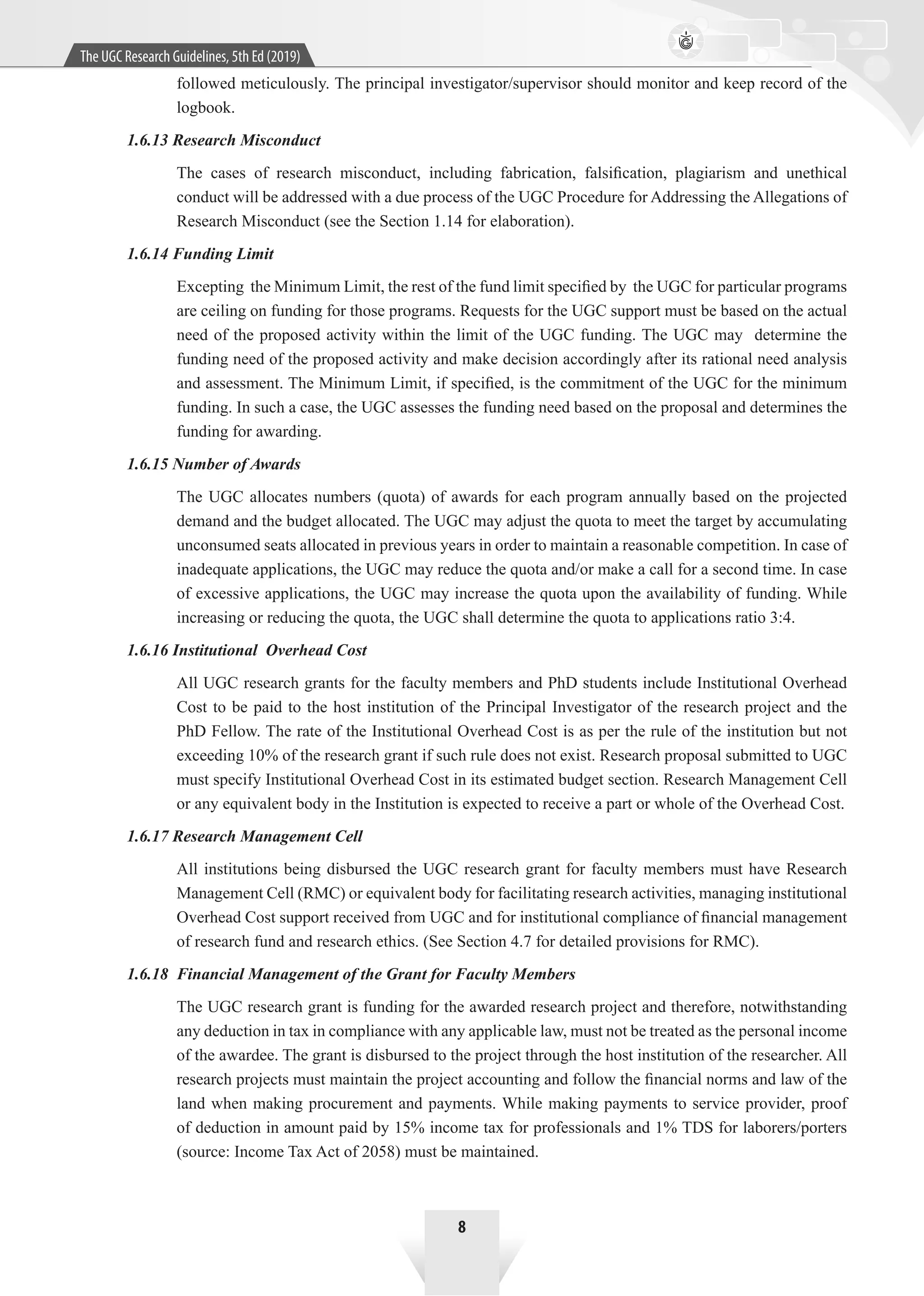 Ugc research guideline 2019 (1) | PDF