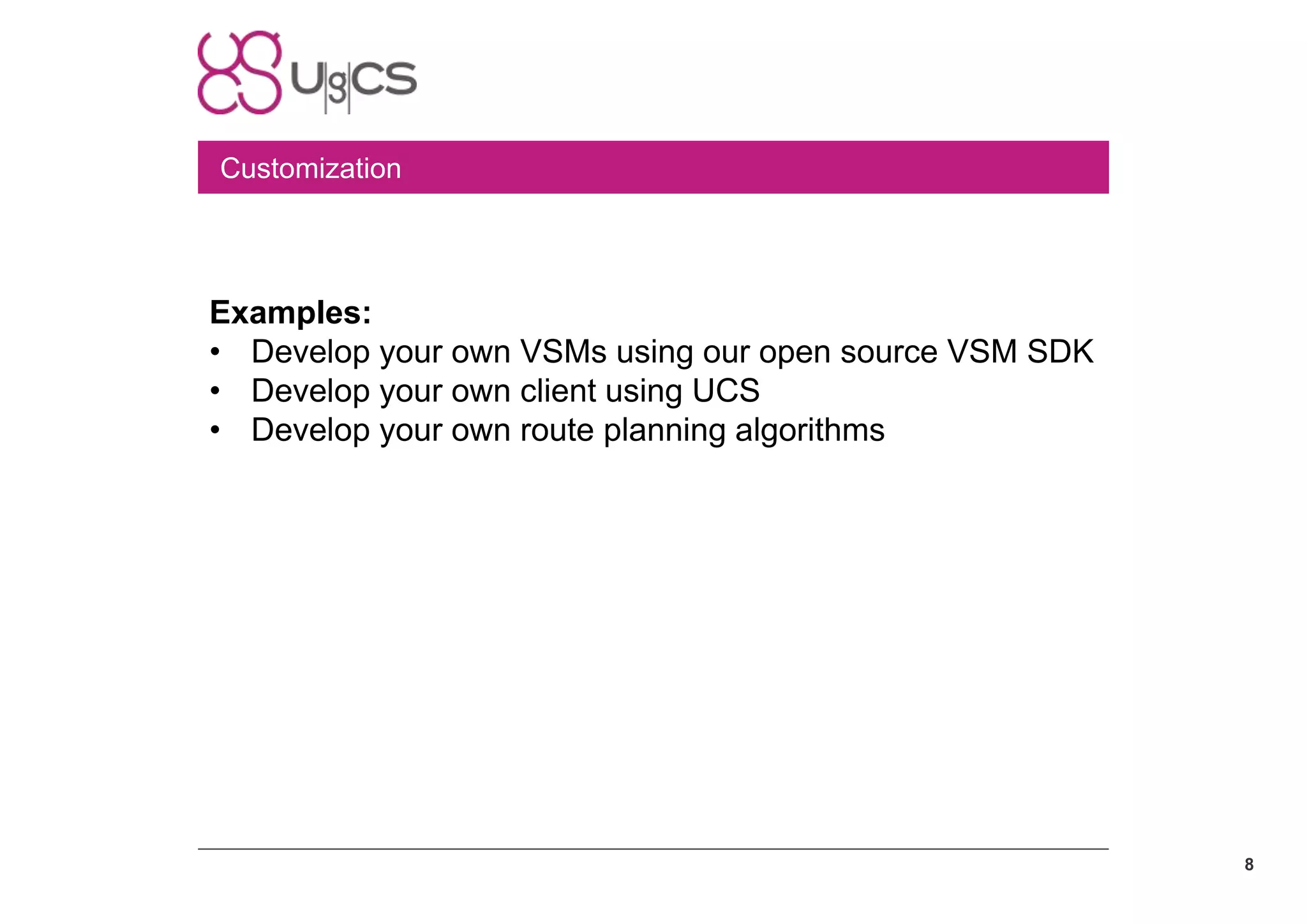 Universal Ground Control Software (U[g]CS) features and architecture | PPT