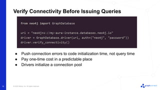 Neo4j Drivers Best Practices | PPT