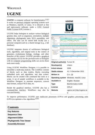 Ugene | PDF