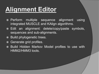 Ugene Bioinformatics software | PPTX | Chemistry | Science