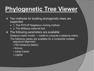 Ugene Bioinformatics software | PPTX