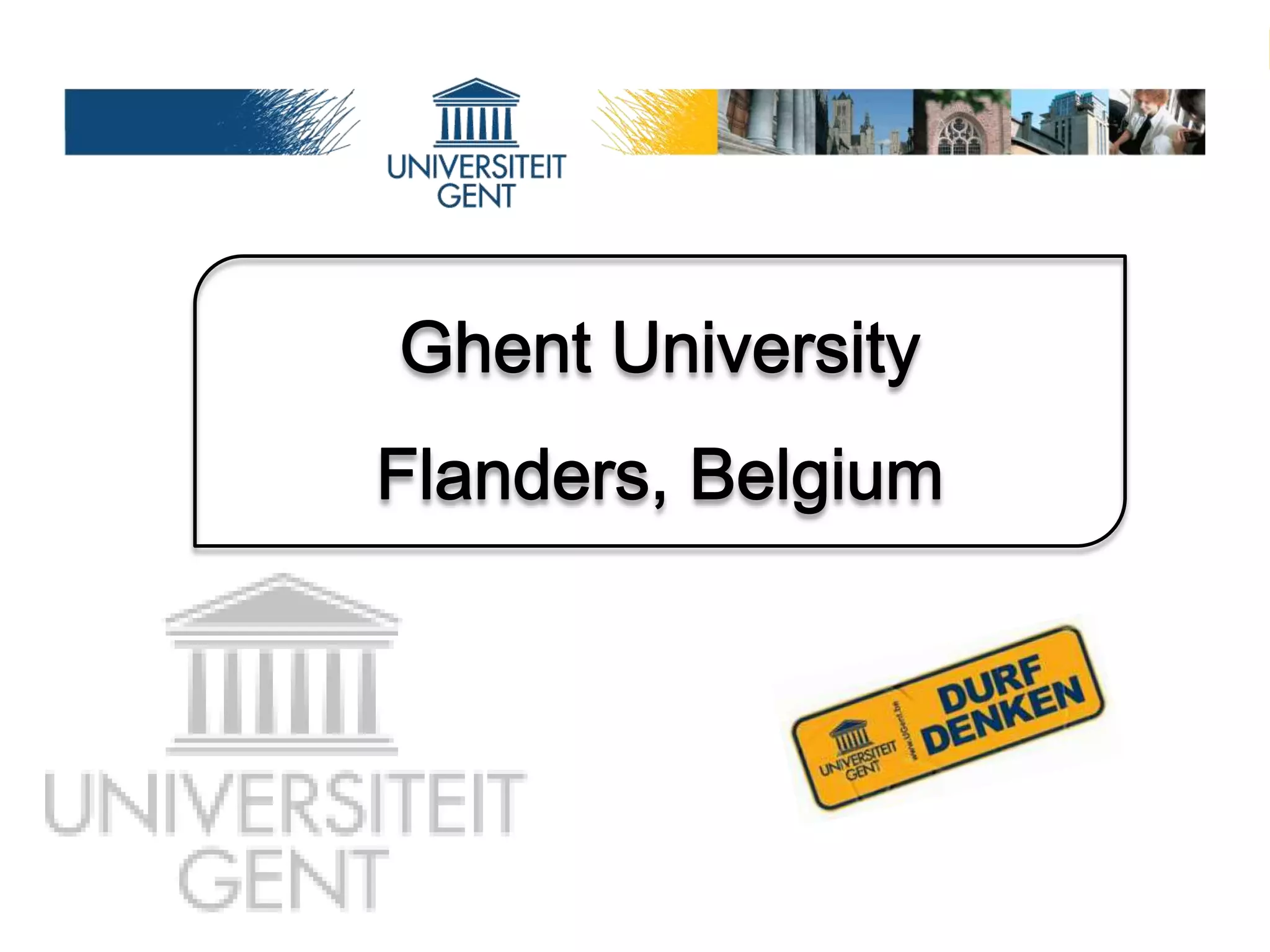 Ghent University presentation | PPTX