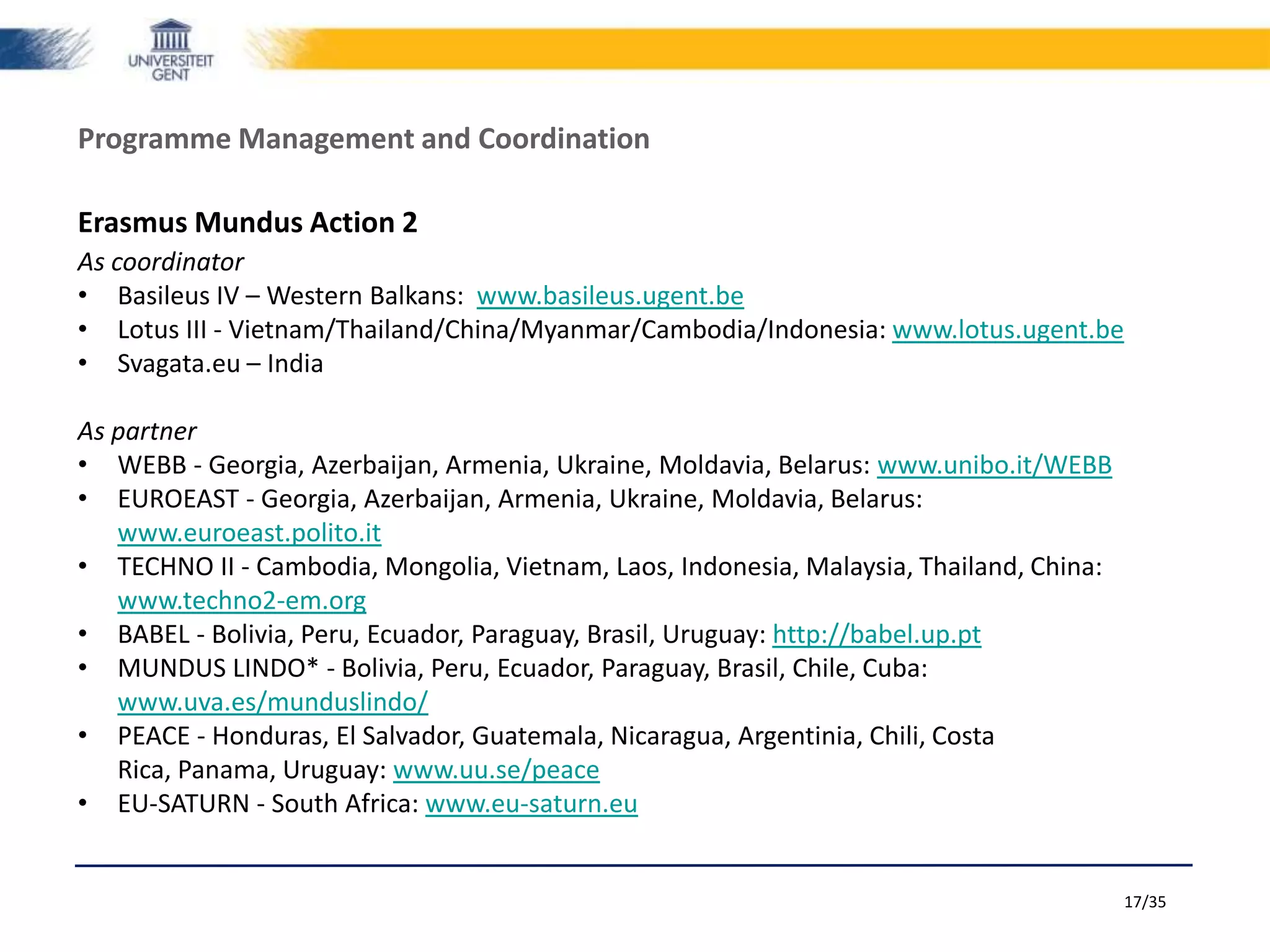 Ghent University presentation | PPTX