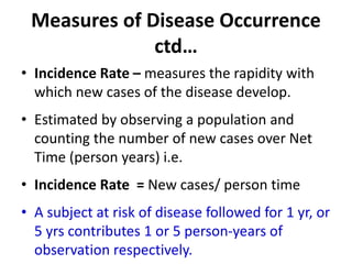 Epidemiology Lectures for UG | PPT