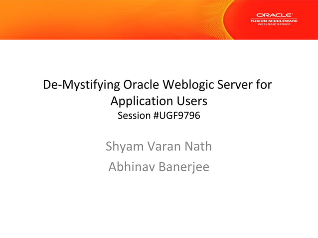 Oracle Weblogic for EBS and obiee (R12.2) | PPT