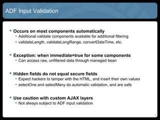 OWASP Top 10 Security Vulnerabilities, and Securing them with Oracle ADF | PPT
