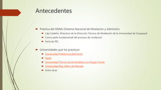 Proyecto Integrador de Saberes - UGFF | PPTX