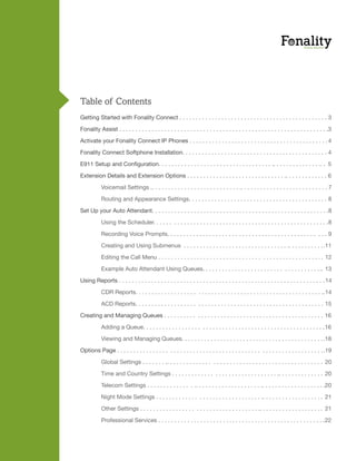 Fonality Connect+ User Guide | PDF | IT and Internet Support | Internet