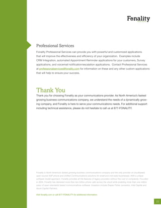 Fonality Connect+ User Guide | PDF | IT and Internet Support | Internet