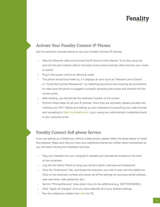 Fonality Connect+ User Guide | PDF | IT and Internet Support | Internet