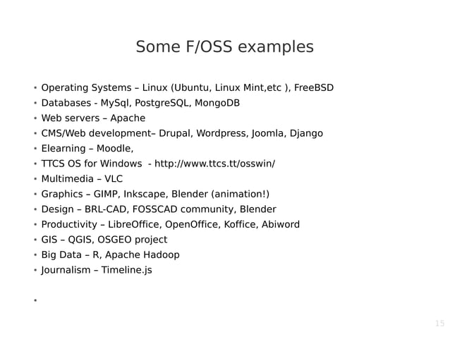 Free and Open Source Sofware in the Herbarium | PPT | Free Download
