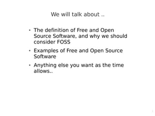 Free and Open Source Sofware in the Herbarium | PPT | Free Download