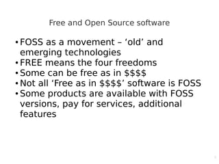 Free and Open Source Sofware in the Herbarium | PPT