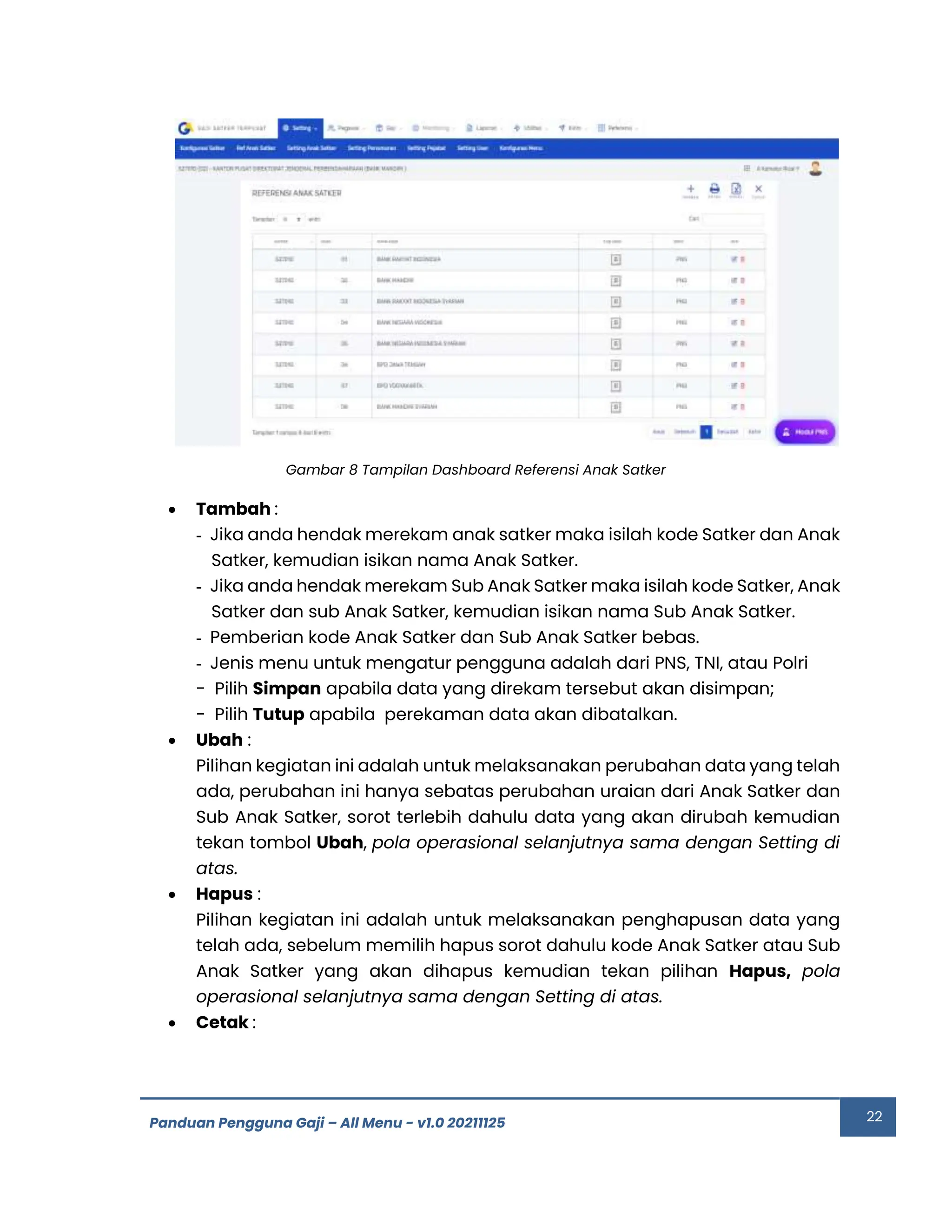 Aplikasi GAJIWEB Kemenkeu Untuk SATKER_v1.0 | PDF