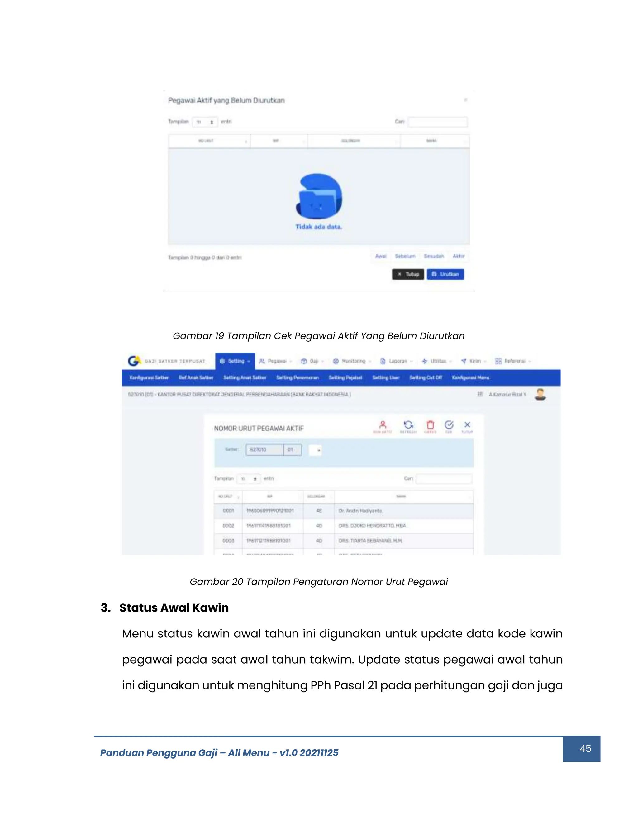 Aplikasi GAJIWEB Kemenkeu Untuk SATKER_v1.0 | PDF