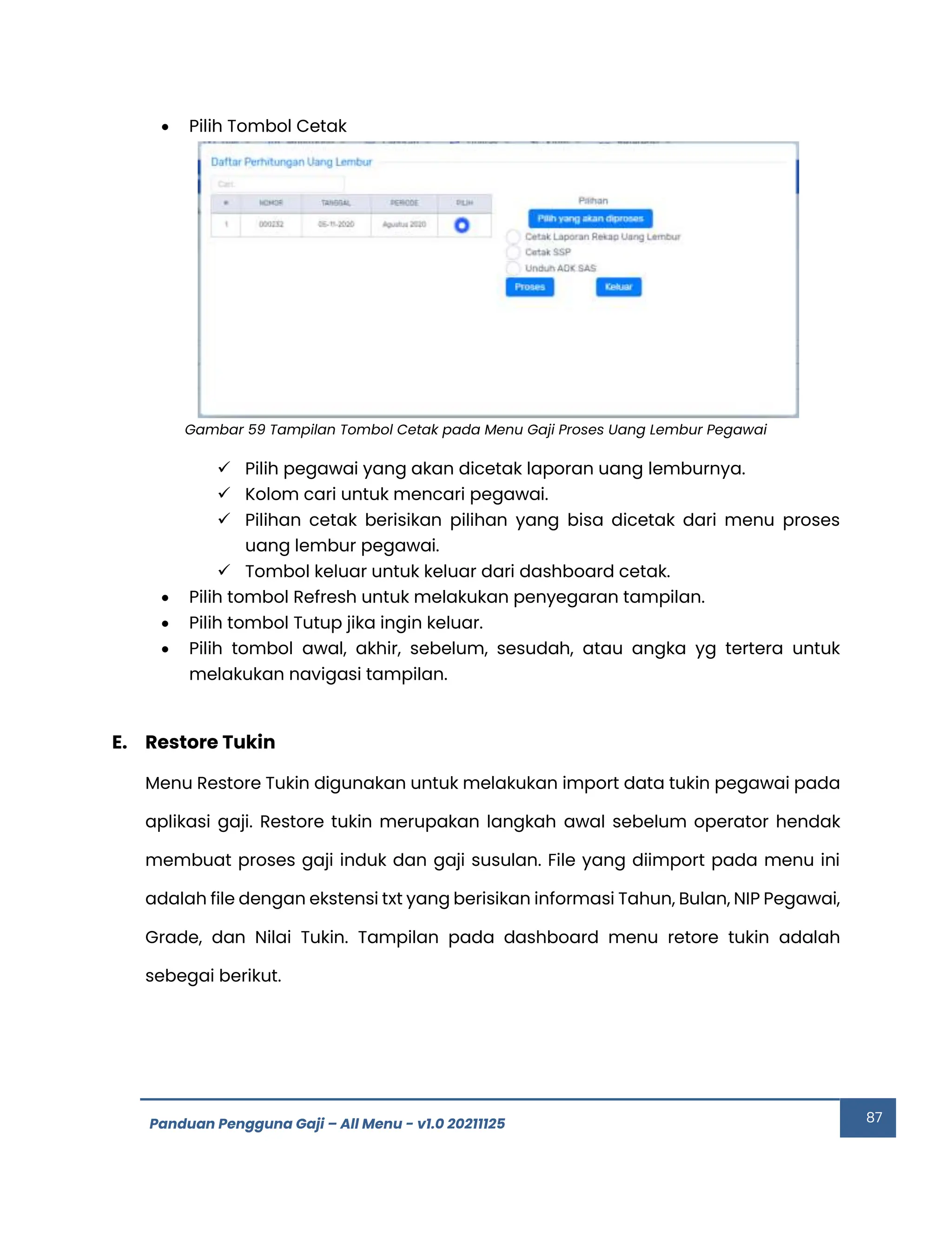 Aplikasi GAJIWEB Kemenkeu Untuk SATKER_v1.0 | PDF