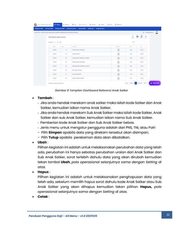 Aplikasi GAJIWEB Kemenkeu Untuk SATKER_v1.0 | PDF