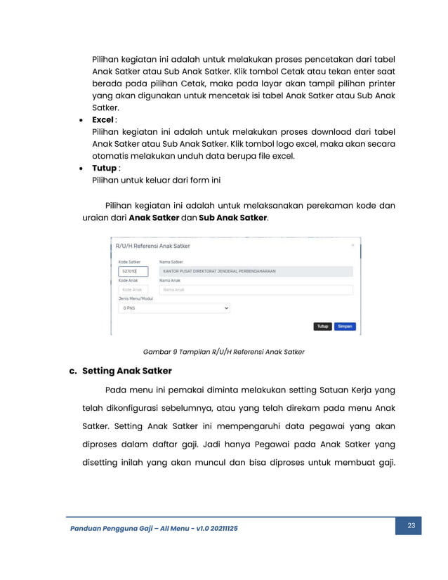 Aplikasi GAJIWEB Kemenkeu Untuk SATKER_v1.0 | PDF