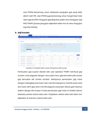 Aplikasi GAJIWEB Kemenkeu Untuk SATKER_v1.0 | PDF