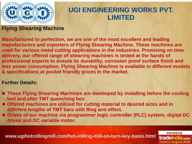 Hot Rolling Mill Exporter,Manufacturer,UGI ENGINEERING WORKS | PPT