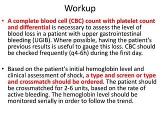 Upper GI Bleeding | PPTX
