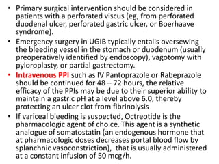 Upper GI Bleeding | PPTX