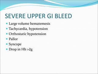 Upper GI Bleeding | PPTX