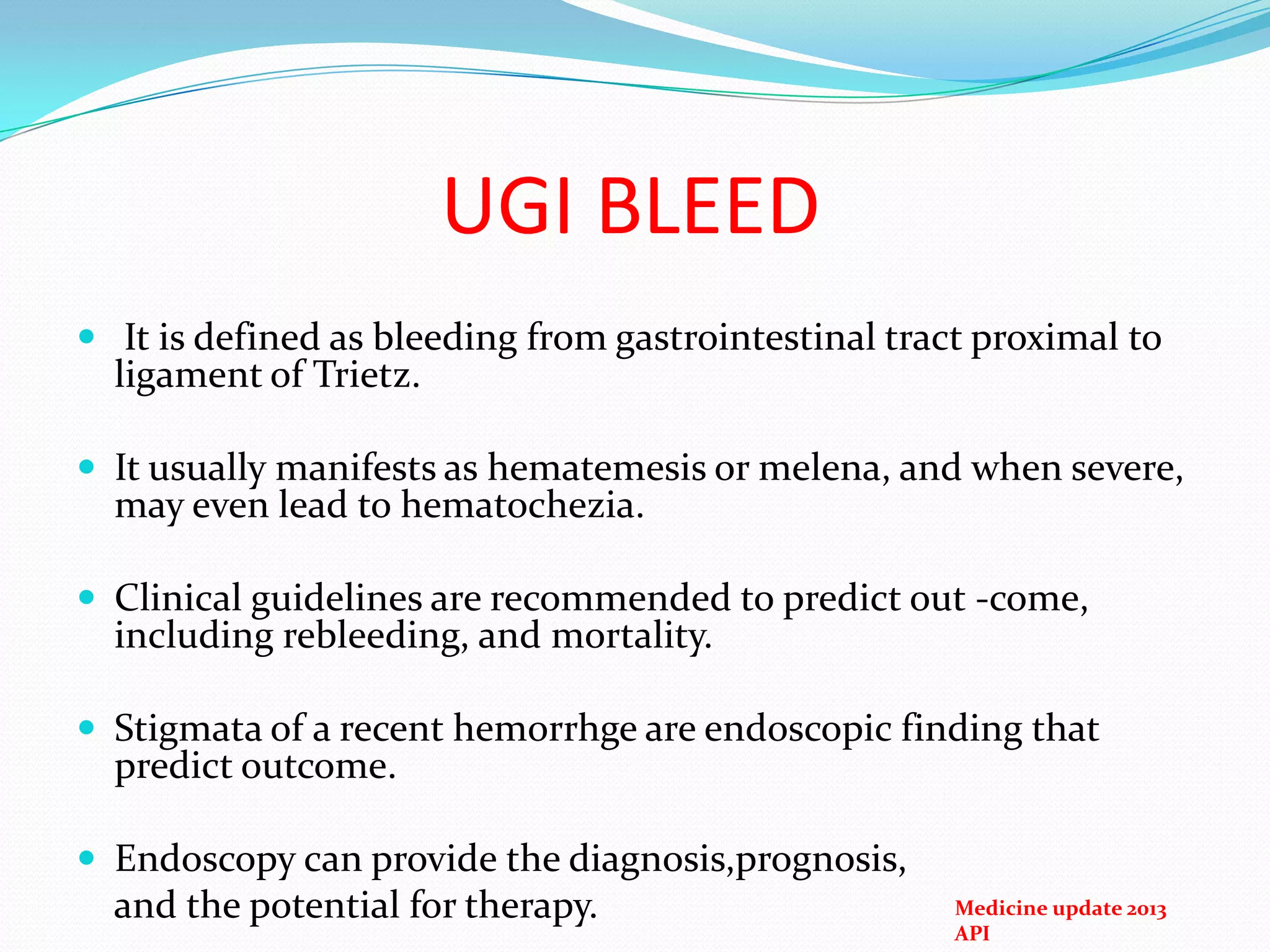 upper G I Bleed (non variceal) | PPTX