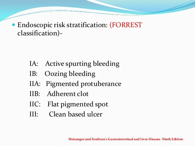 upper G I Bleed (non variceal)