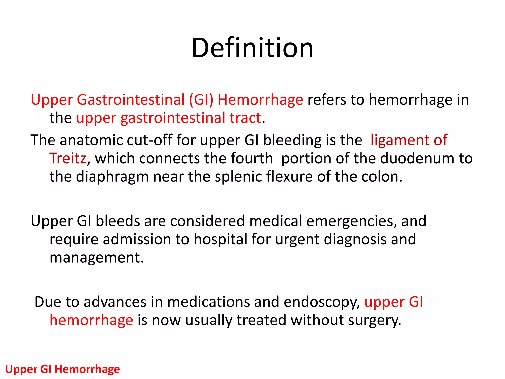 Upper GI bleeding | PPTX
