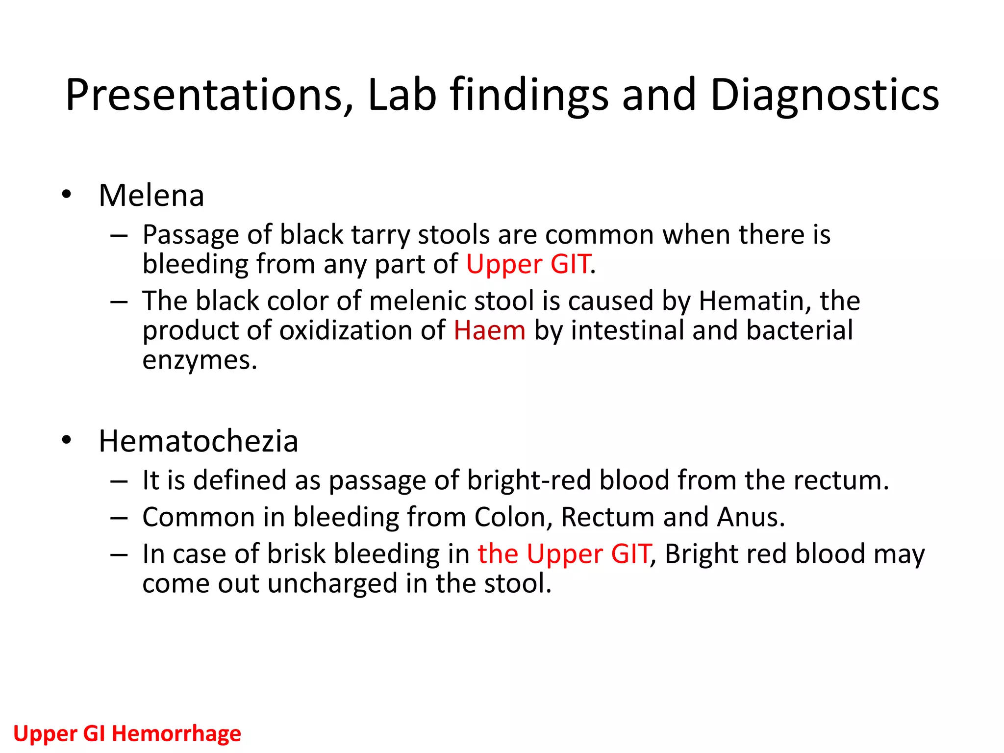 Upper GI bleeding | PPTX