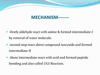 UGI Reaction & Brook rearrangement | PPTX