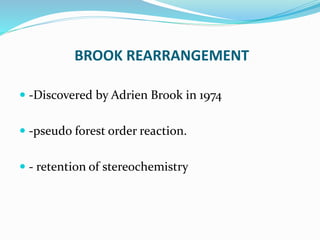 UGI Reaction & Brook rearrangement | PPTX