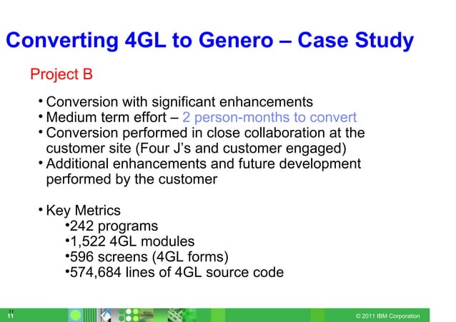 Ugif 04 2011 ibm informix genero offering v12 | PPT
