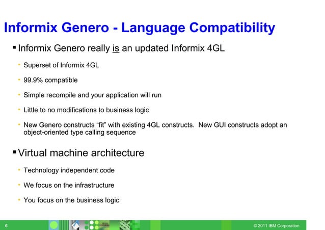 Ugif 04 2011 ibm informix genero offering v12 | PPT