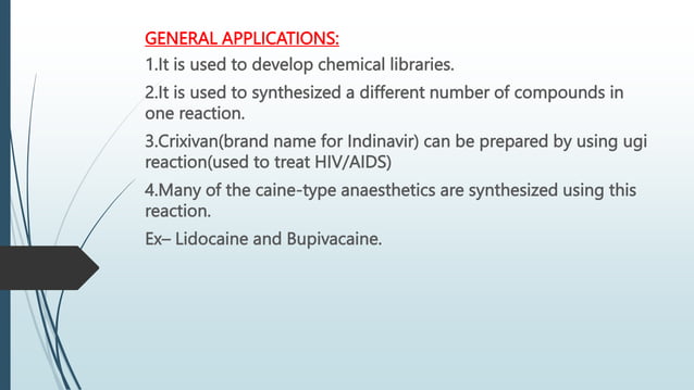 Ugi Reaction | PPTX | Chemistry | Science