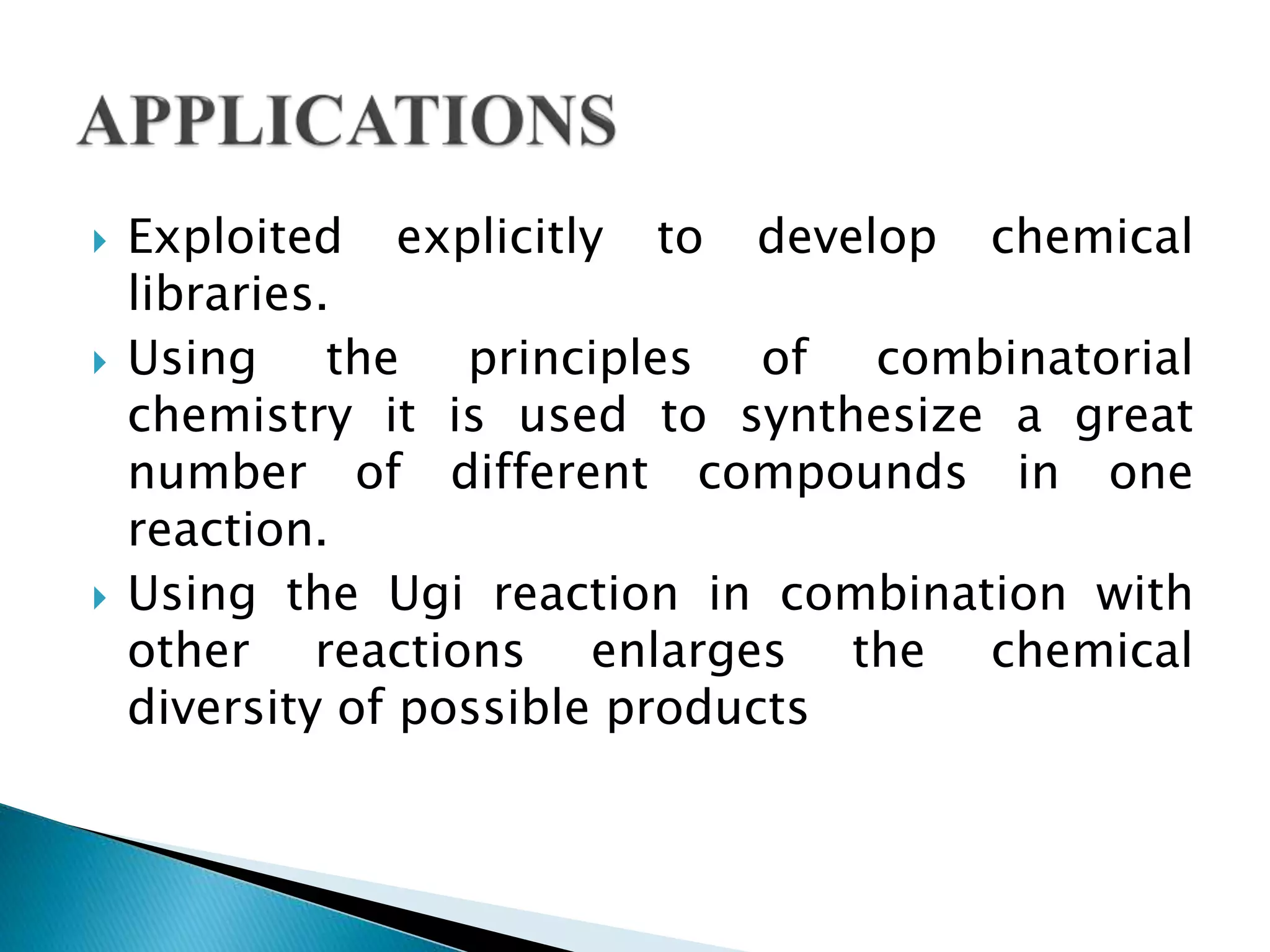 Ugi reaction | PPTX