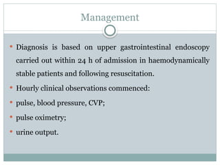 UPPER GI BLEEDING BASICS FOR UNDERGRADUATES | PPT