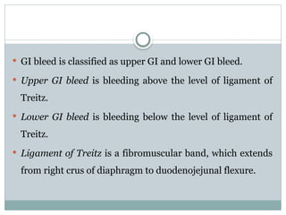 UPPER GI BLEEDING BASICS FOR UNDERGRADUATES | PPTX