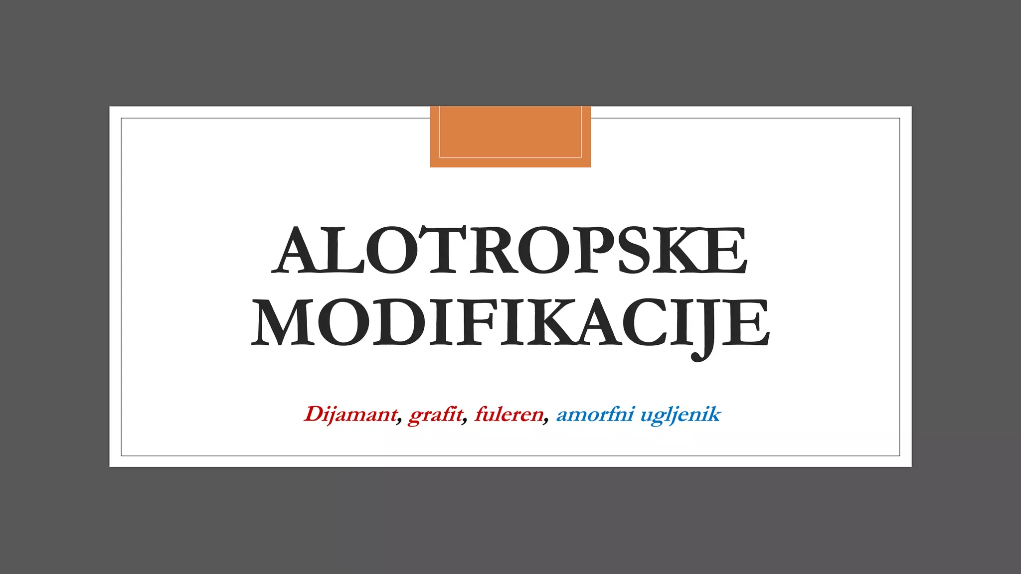 Ugljenik- Prezentacija iz hemije | PPTX
