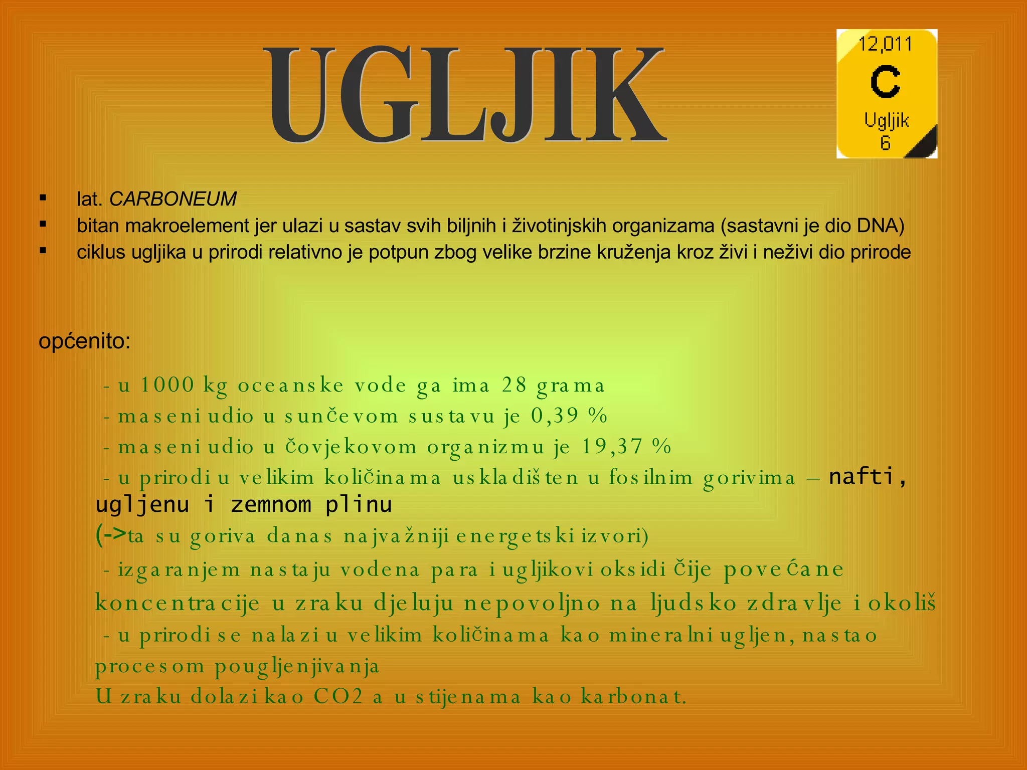 Ugljik i fosfor | PPT